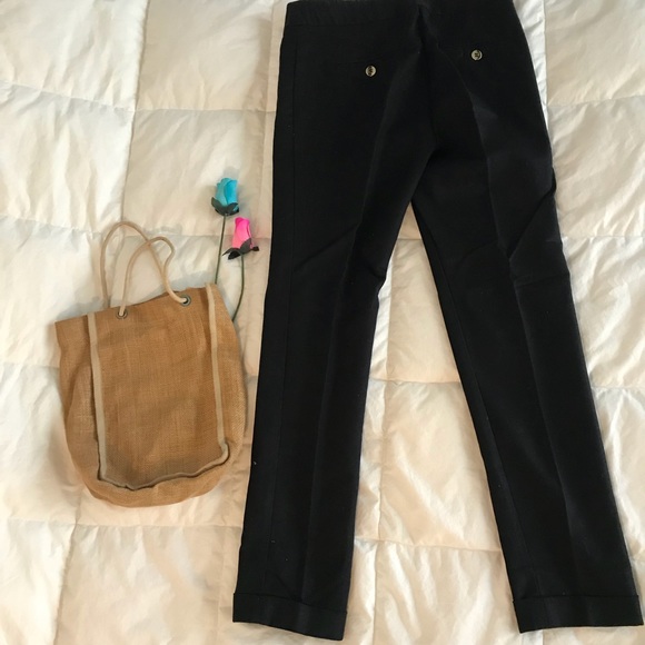 Zara | Pants & Jumpsuits | Zara Basic Black Cropped Trousers | Poshmark